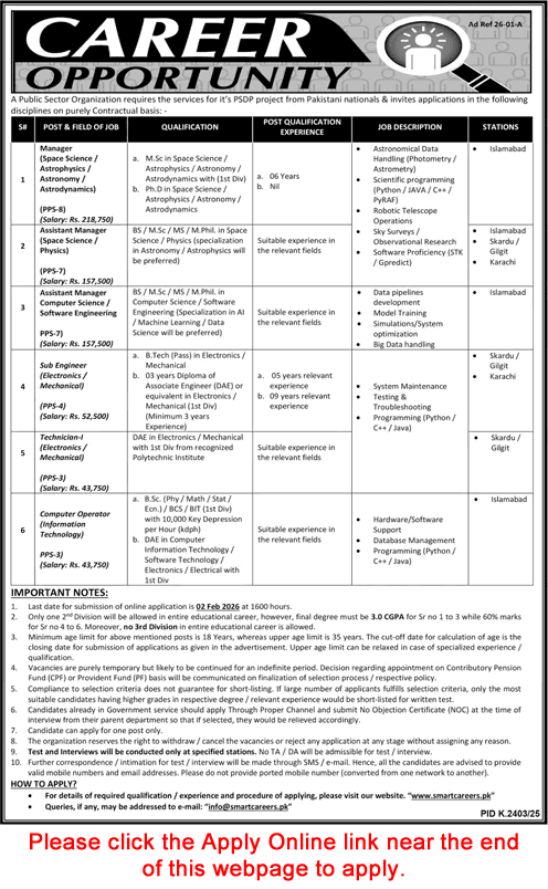 SUPARCO Jobs 2026 – Apply Online via SmartCareers.pk - Government Jobz